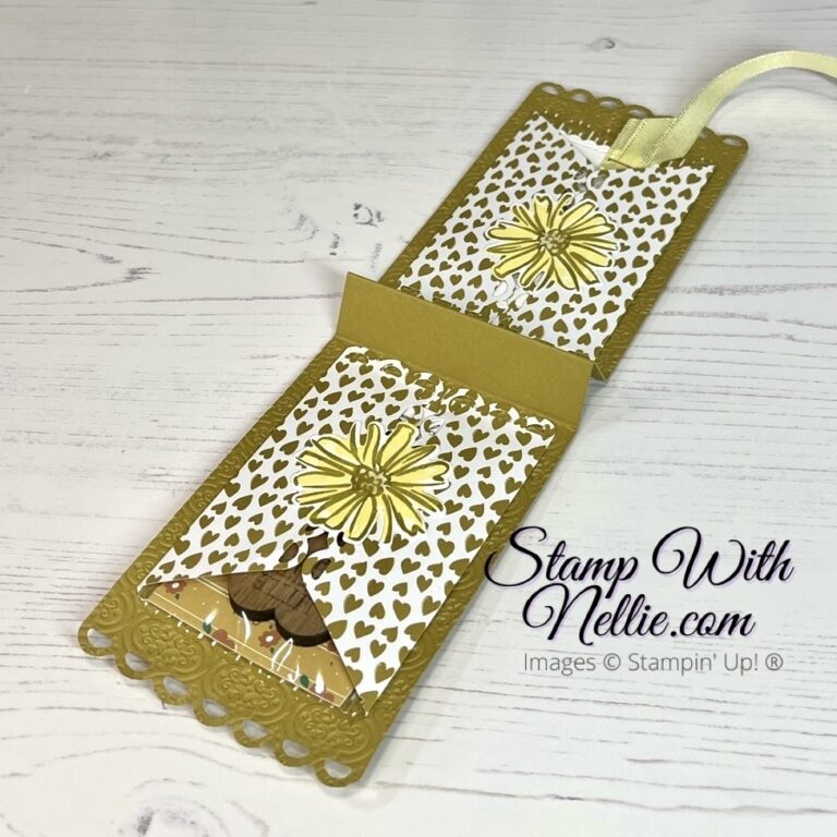 How to make a double pocket gift package - Stamp with Nellie