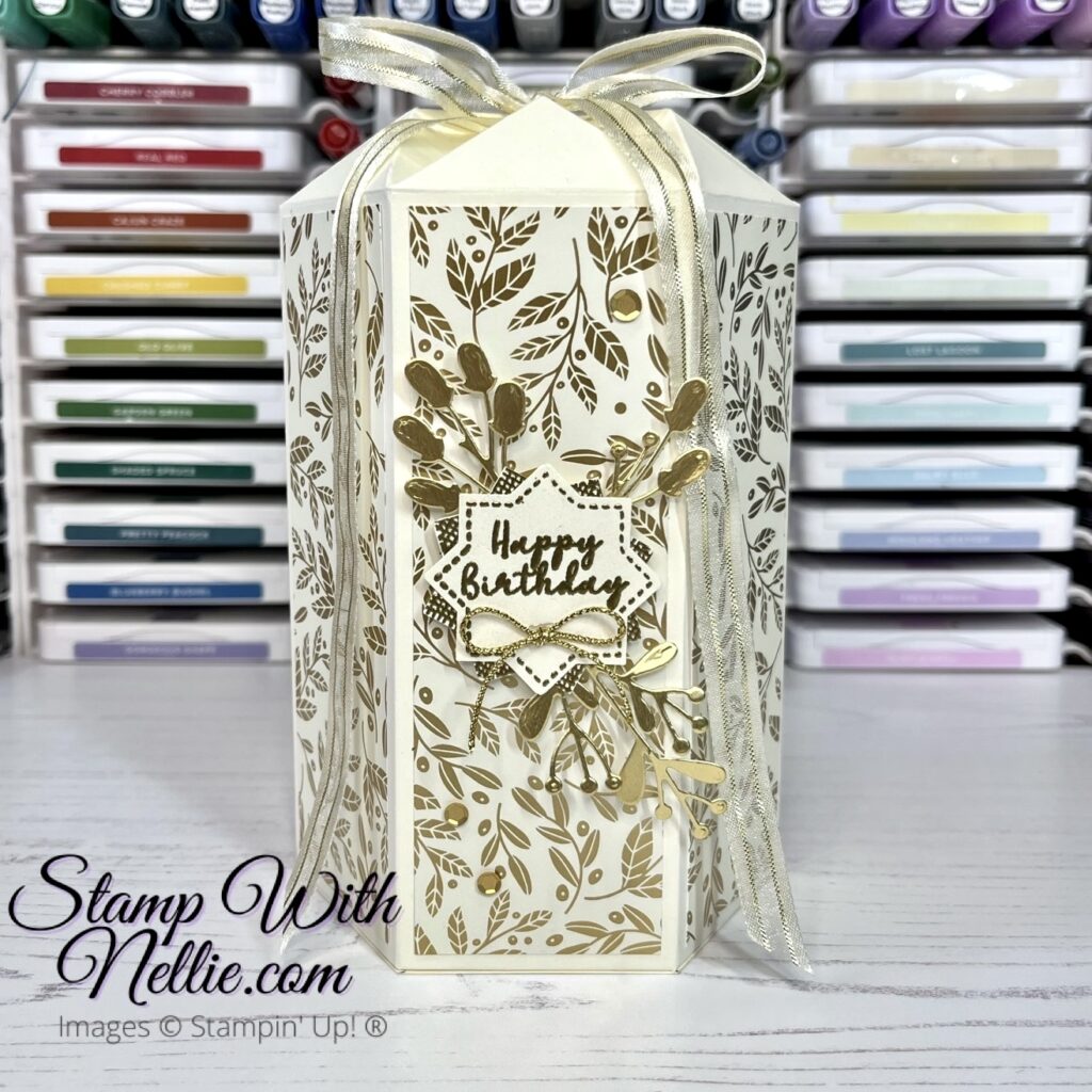 Huge Hexagonal star top gift box tutorial - Stamp with Nellie