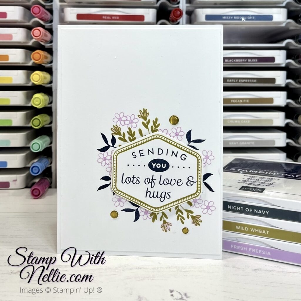 Heartfelt Hexagon hugs - Creative Colour Challenge 107 - Stamp with Nellie