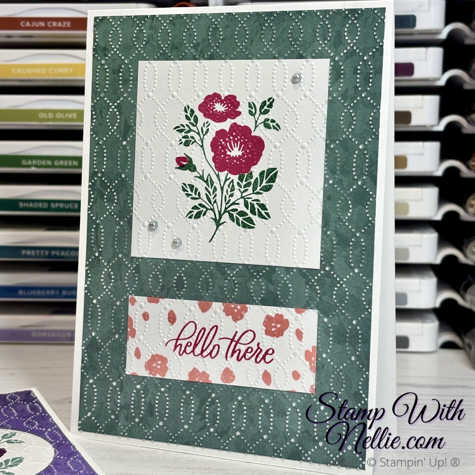 Inlaid Embossing card using Softly Sophisticated - Sale-A-Bration Sunday tutorial - Stamp with ...