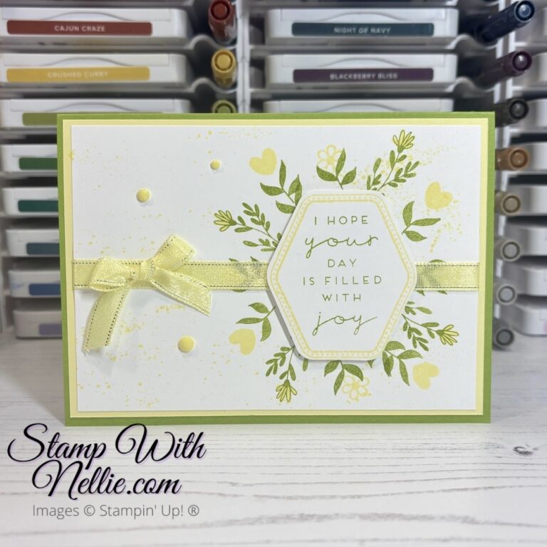 Heartfelt Hexagons card - Touches of Ink Blog Hop February 2024 - Stamp ...