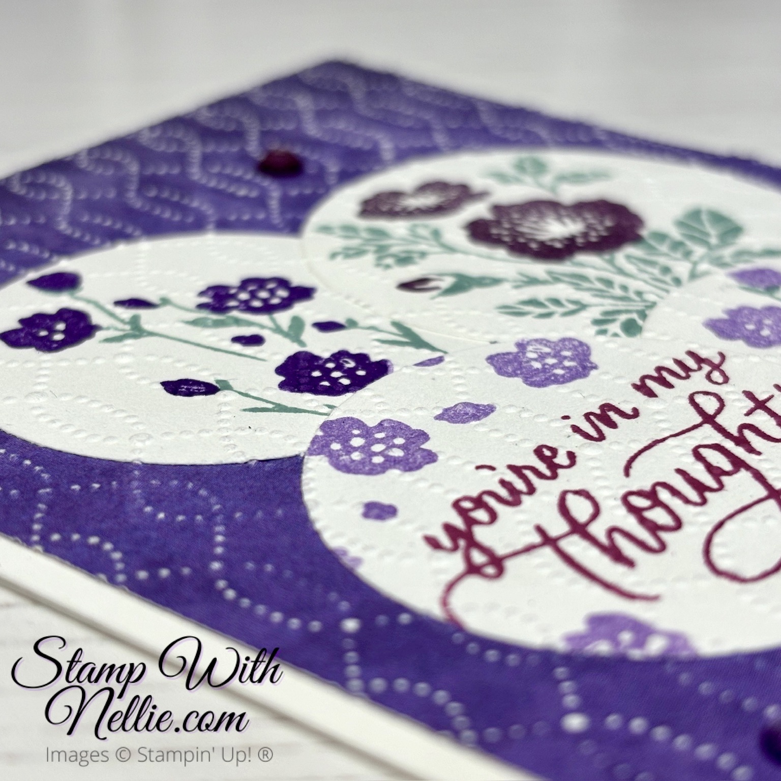 Inlaid Embossing card using Softly Sophisticated - Sale-A-Bration Sunday tutorial - Stamp with ...