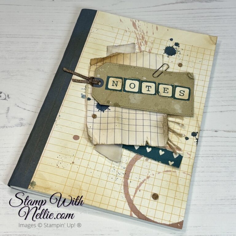 How to make a Vintage style notebook - Stamp Around UK Video Hop ...