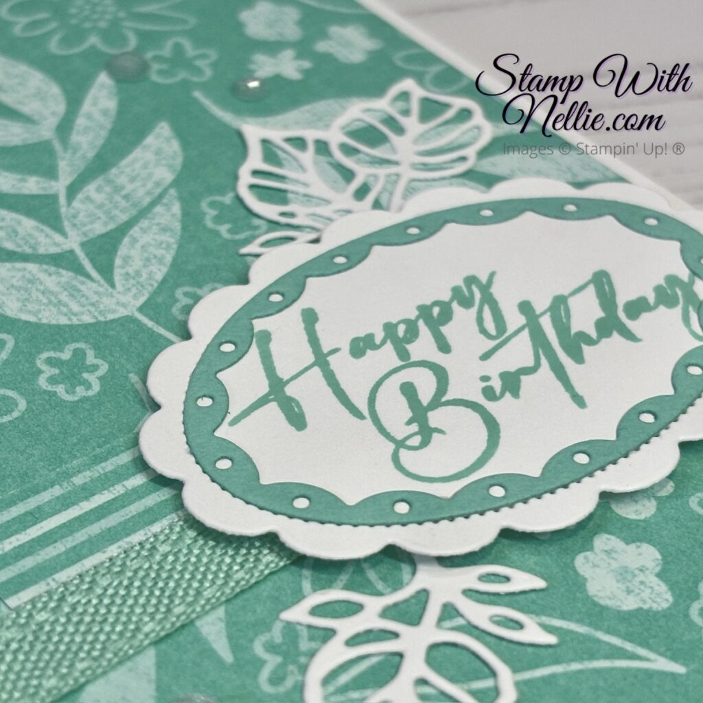 Summer Splash birthday card - Stamp with Nellie