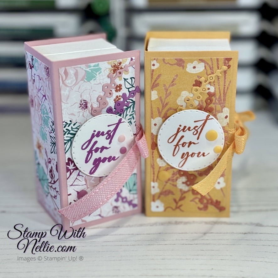 Unbounded Beauty book style gift box - tutorial - Stamp with Nellie