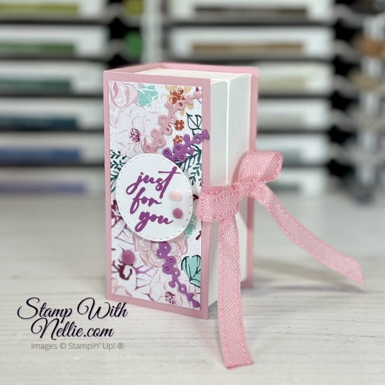 Unbounded Beauty book style gift box - tutorial - Stamp with Nellie