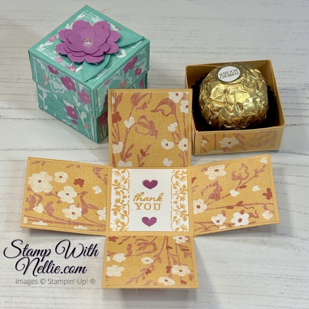 Unbounded Beauty exploding box - tutorial - Stamp with Nellie