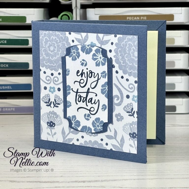 Reinforced Sticky Note holder - tutorial - Stamp with Nellie