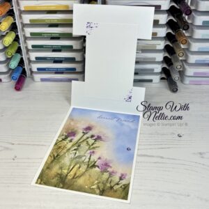 Thoughtful Wishes split front card - Stamp with Nellie