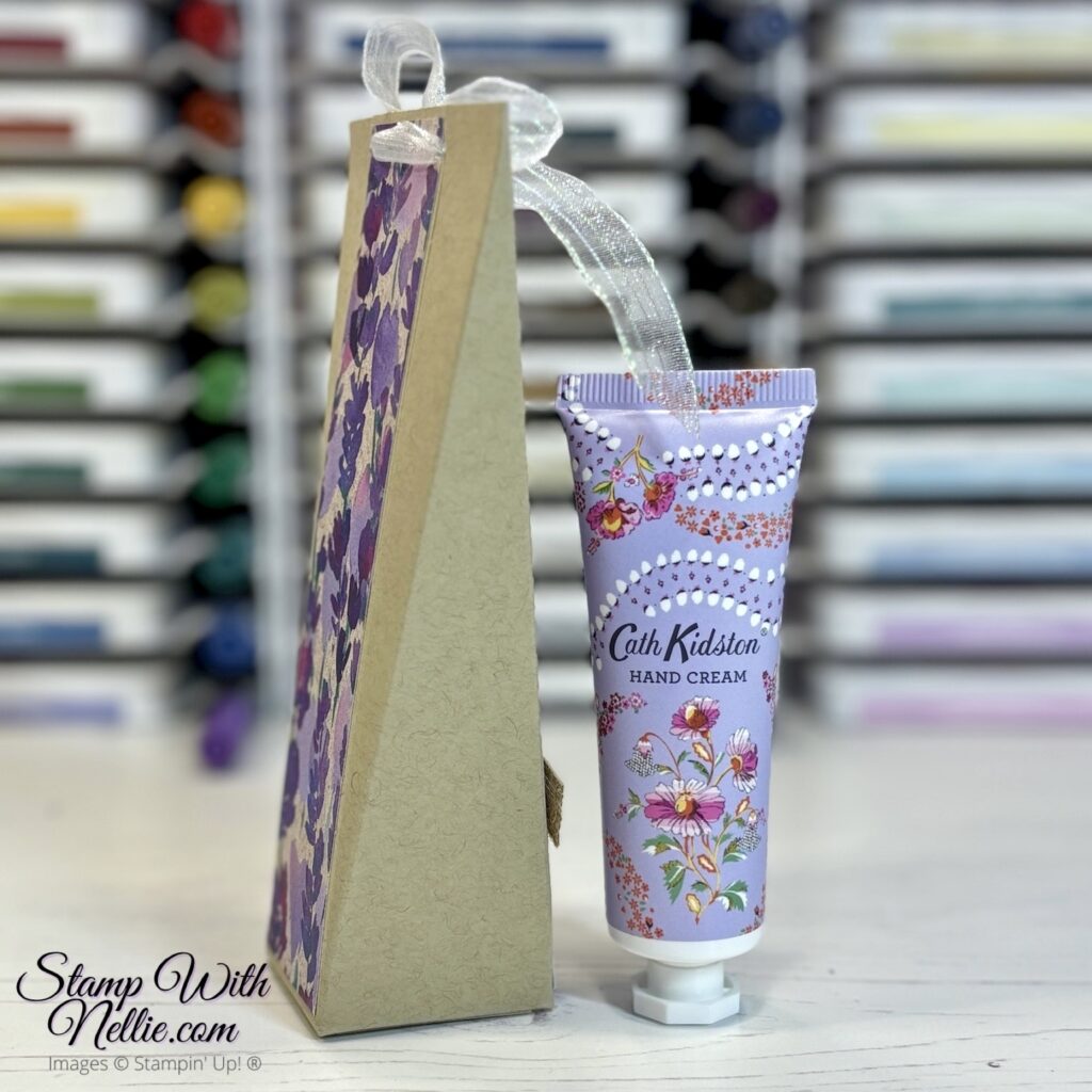Painted Lavender hand cream box - Touches of Ink Blog Hop October 2024 ...