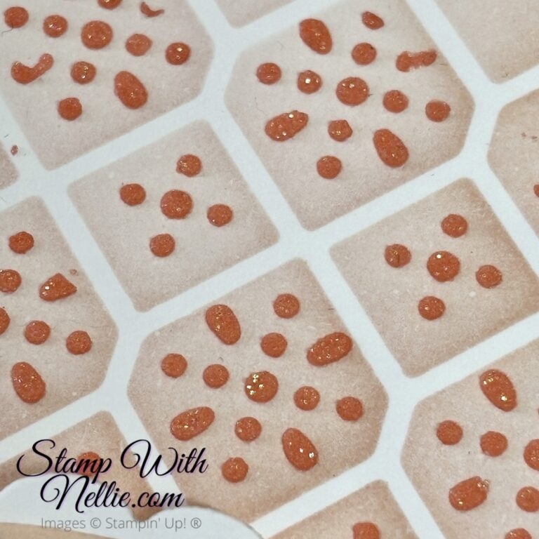 Linked Together coloured embossing - tutorial - Stamp with Nellie