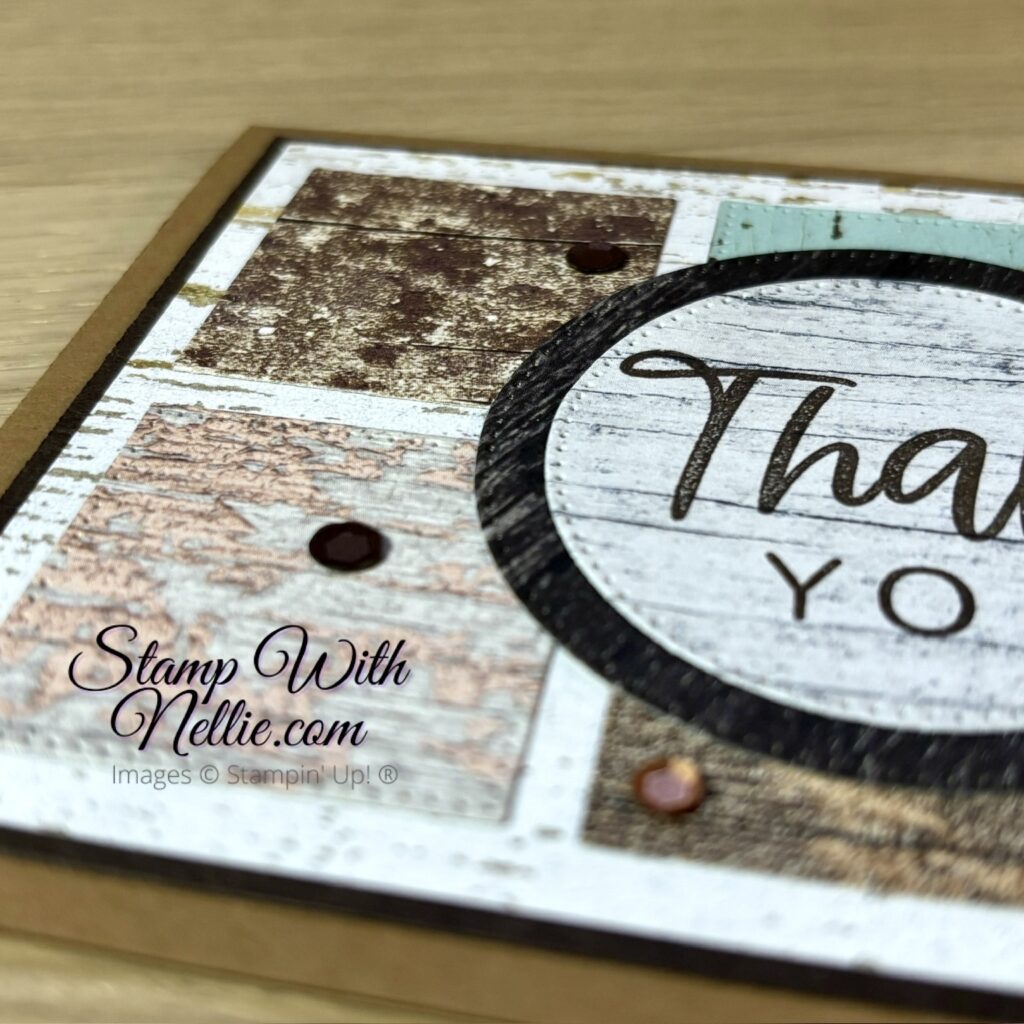 Country Woods thank you card - Stamp with Nellie