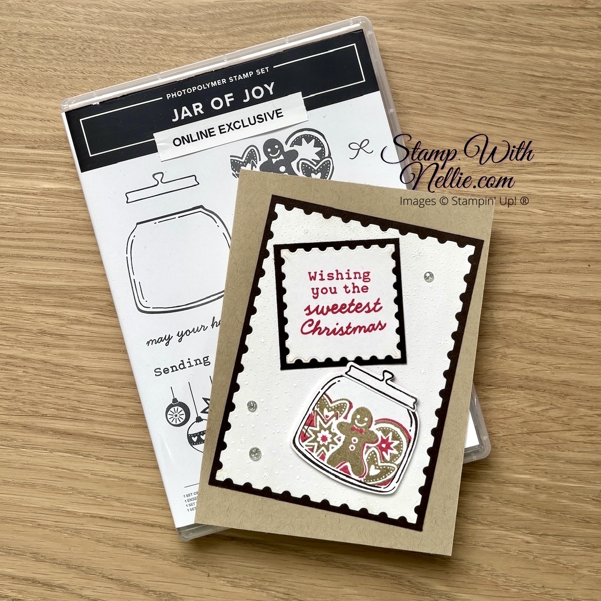 Jar of Joy card - CCC205 - Stamp with Nellie