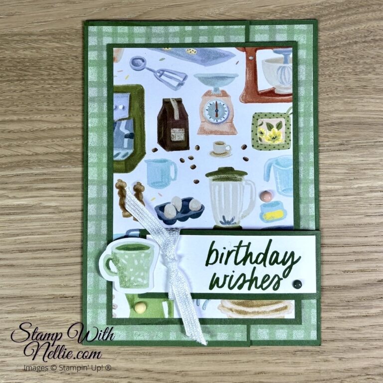 Hobby Haven birthday card - tutorial - Stamp with Nellie