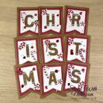 Gingerbread Christmas Banner - tutorial - Stamp with Nellie